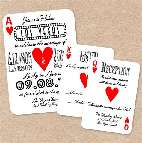 Playing Card Invitation Template - BestTemplatess - BestTemplatess