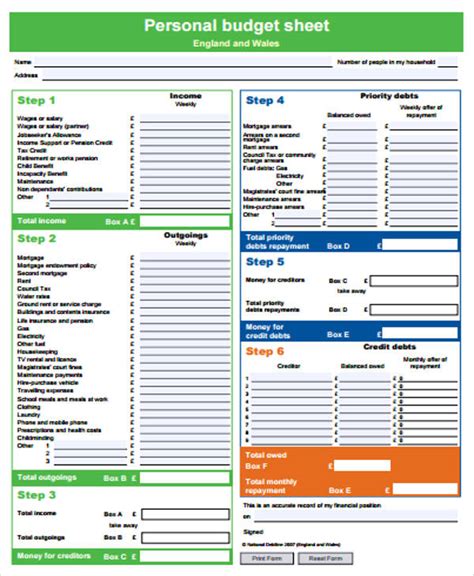 Budget Balance Sheet Template - BestTemplatess - BestTemplatess