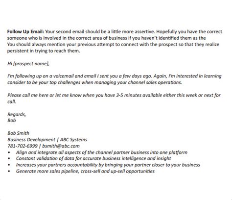 Follow Up Email Template For Business - BestTemplatess - BestTemplatess