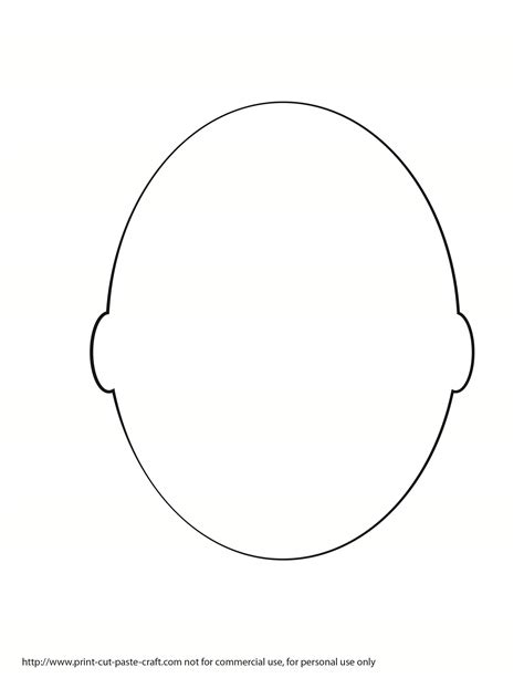Face Template Printable For Kids - BestTemplatess - BestTemplatess