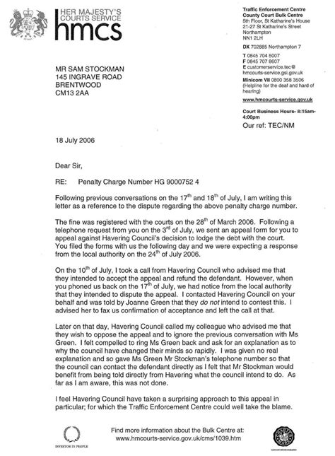 Letter Of Appeal For Parking Ticket - BestTemplatess - BestTemplatess