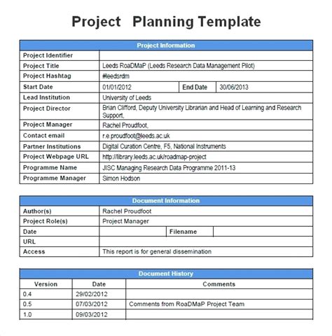 Project Plan Outline Template - BestTemplatess - BestTemplatess