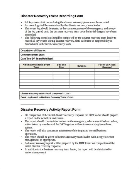 Information Technology Disaster Recovery Plan Template - BestTemplatess ...