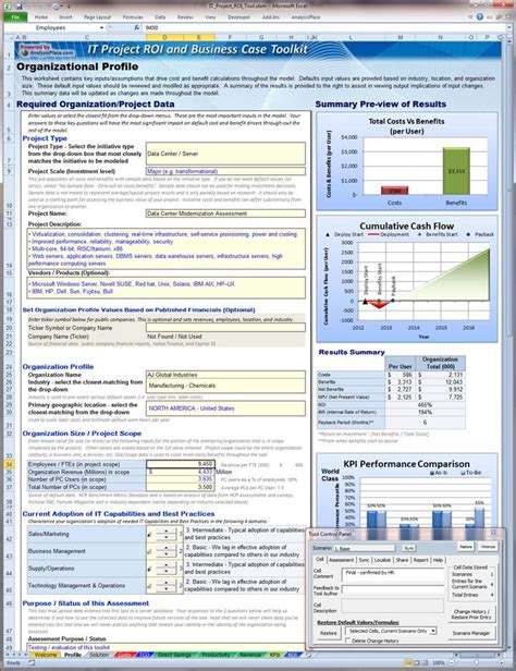 Project Roi Template - BestTemplatess - BestTemplatess