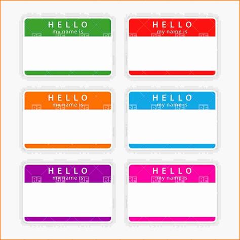 Name Badges Templates Microsoft Word - BestTemplatess - BestTemplatess