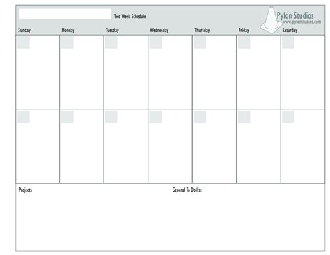 Two Week Calendar Template Word - BestTemplatess - BestTemplatess
