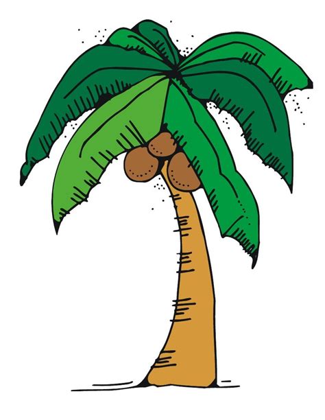 Printable Coconut Tree Template - BestTemplatess - BestTemplatess