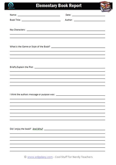 Book Report Outline Template - BestTemplatess - BestTemplatess