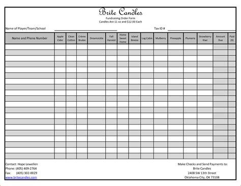 Excel Order Sheet Template - BestTemplatess - BestTemplatess