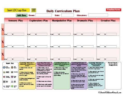 Program Plan Template For Child Care - BestTemplatess - BestTemplatess