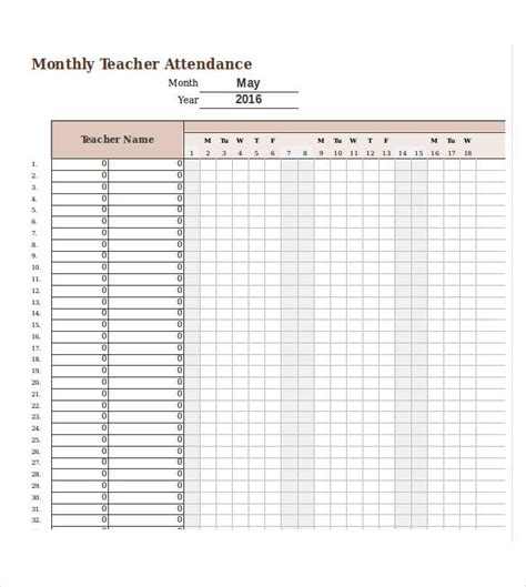 Tracking Sheet Template For Teachers - BestTemplatess - BestTemplatess