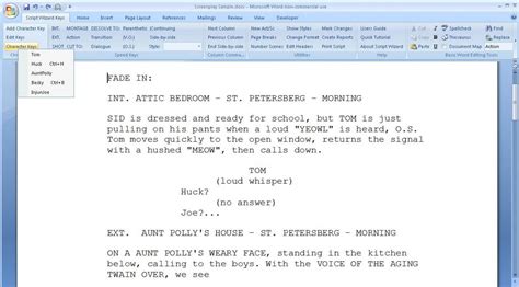 Microsoft Word Screenplay Template - BestTemplatess - BestTemplatess