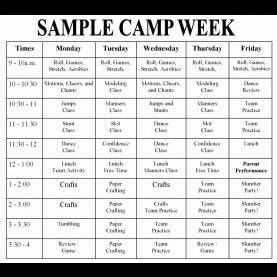 Summer Camp Lesson Plan Template - BestTemplatess - BestTemplatess