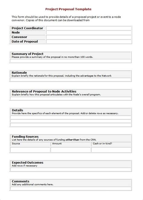Project Proposal Template Word 2010 - BestTemplatess - BestTemplatess