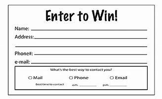 Sweepstakes Entry Form Template - BestTemplatess - BestTemplatess