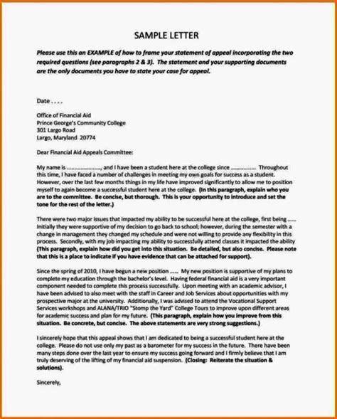 Fema Appeal Letter Example - BestTemplatess - BestTemplatess