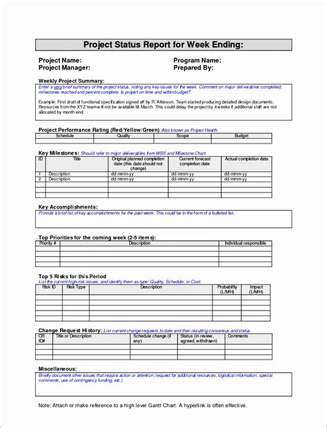 Project Plan Report Template - BestTemplatess - BestTemplatess
