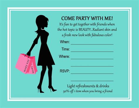Mary Kay Party Invitation Templates - BestTemplatess - BestTemplatess