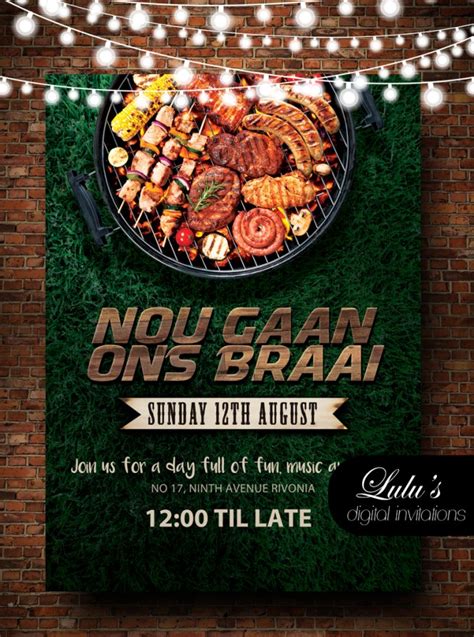 Braai Invite Template - BestTemplatess - BestTemplatess