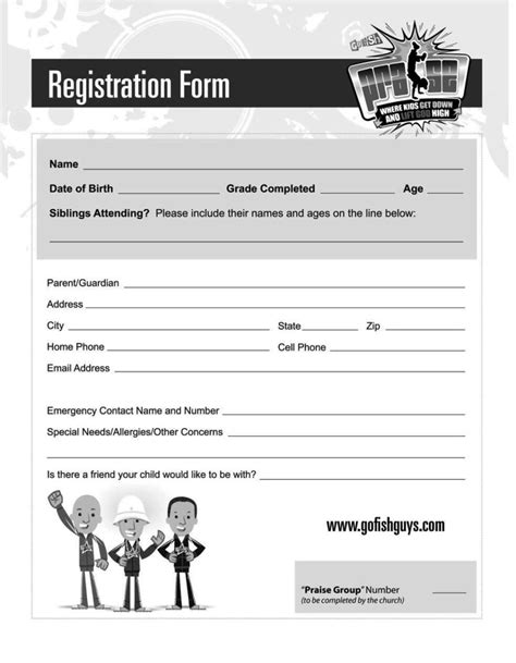 Nursery Registration Form Template - BestTemplatess - BestTemplatess