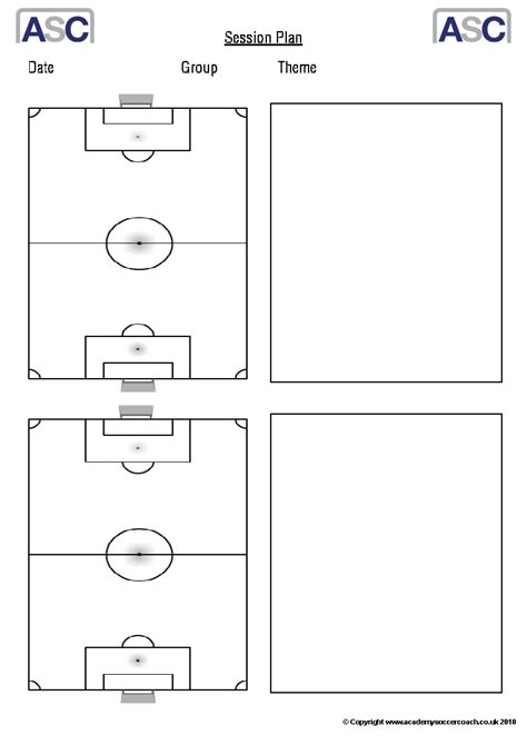 Football Coaching Session Plan Template - BestTemplatess - BestTemplatess