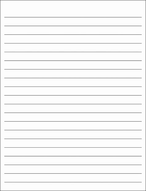 Microsoft Word Notebook Paper Template - BestTemplatess - BestTemplatess