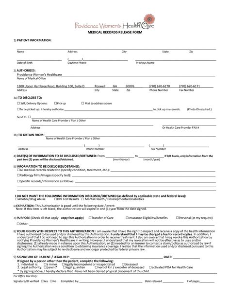 Medical Record Form Template - BestTemplatess - BestTemplatess