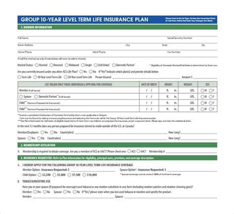 10 Year Plan Template - BestTemplatess - BestTemplatess