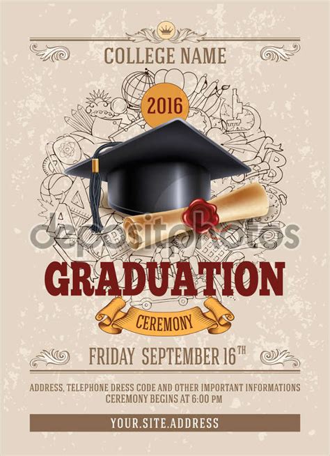 Graduation Ceremony Invitation Templates - BestTemplatess - BestTemplatess