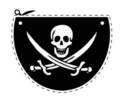 Printable Pirate Eye Patch Template - BestTemplatess - BestTemplatess