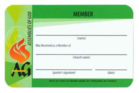 Church Membership Card Template - BestTemplatess - BestTemplatess