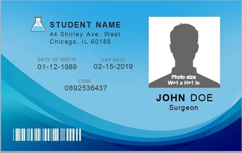 Student Card Template Free Download - BestTemplatess - BestTemplatess