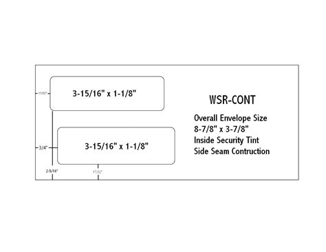 Double Window Envelope Template - BestTemplatess - BestTemplatess