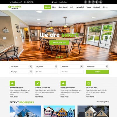 Free Property Management Website Templates - BestTemplatess ...