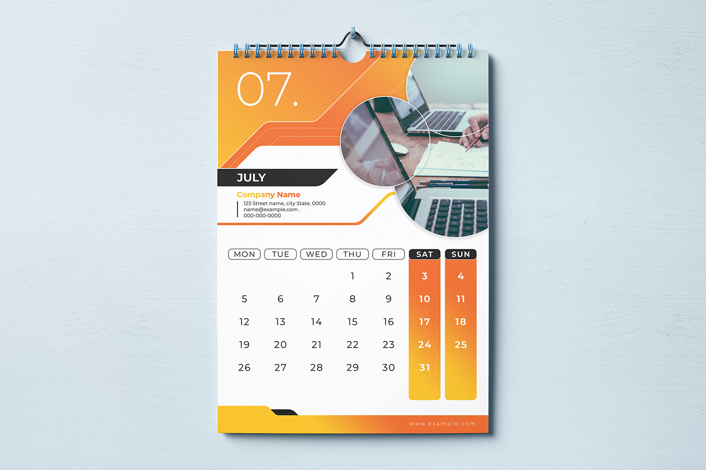 Photoshop Calendar Template - BestTemplatess - BestTemplatess