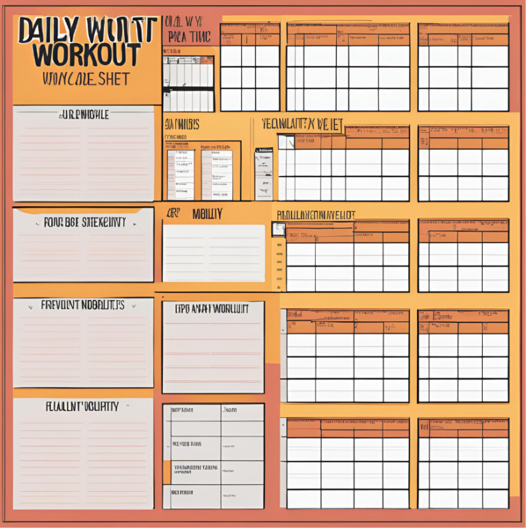 Daily Workout Sheet Templates for Flexibility and Mobility ...