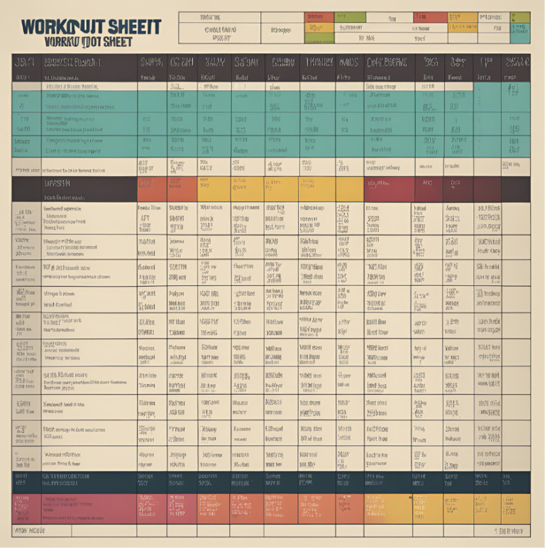Free Downloadable Workout Sheet Templates for Beginners ...